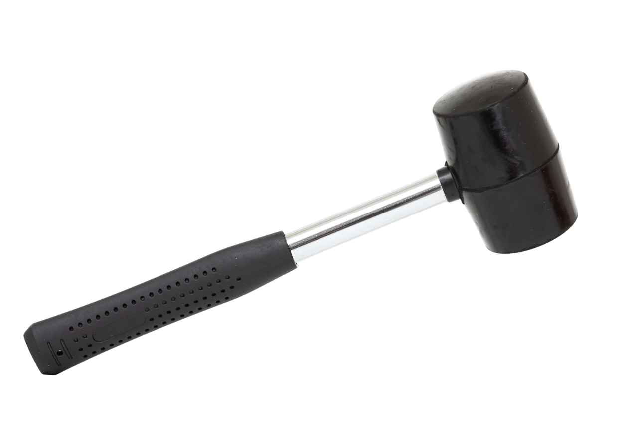 Happy Rhino Hamer Rubber Met Handvat 450Gr | Kampeerhal Roden