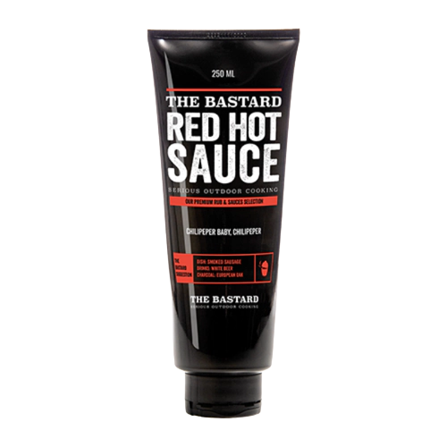 The Bastard Red Hot Sauce 250 Ml | Kampeerhal Roden