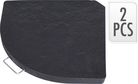 Parasolvoet Polystone 11,7 Kg Kwart Per 2 | Kampeerhal Roden